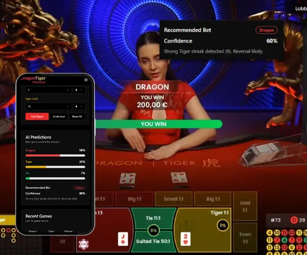 Dragon Tiger Predictor | Dragon Tiger AI Prediction Software for online casinos